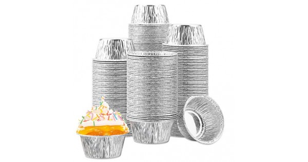 200Pcs 4oz Aluminum Baking Cups